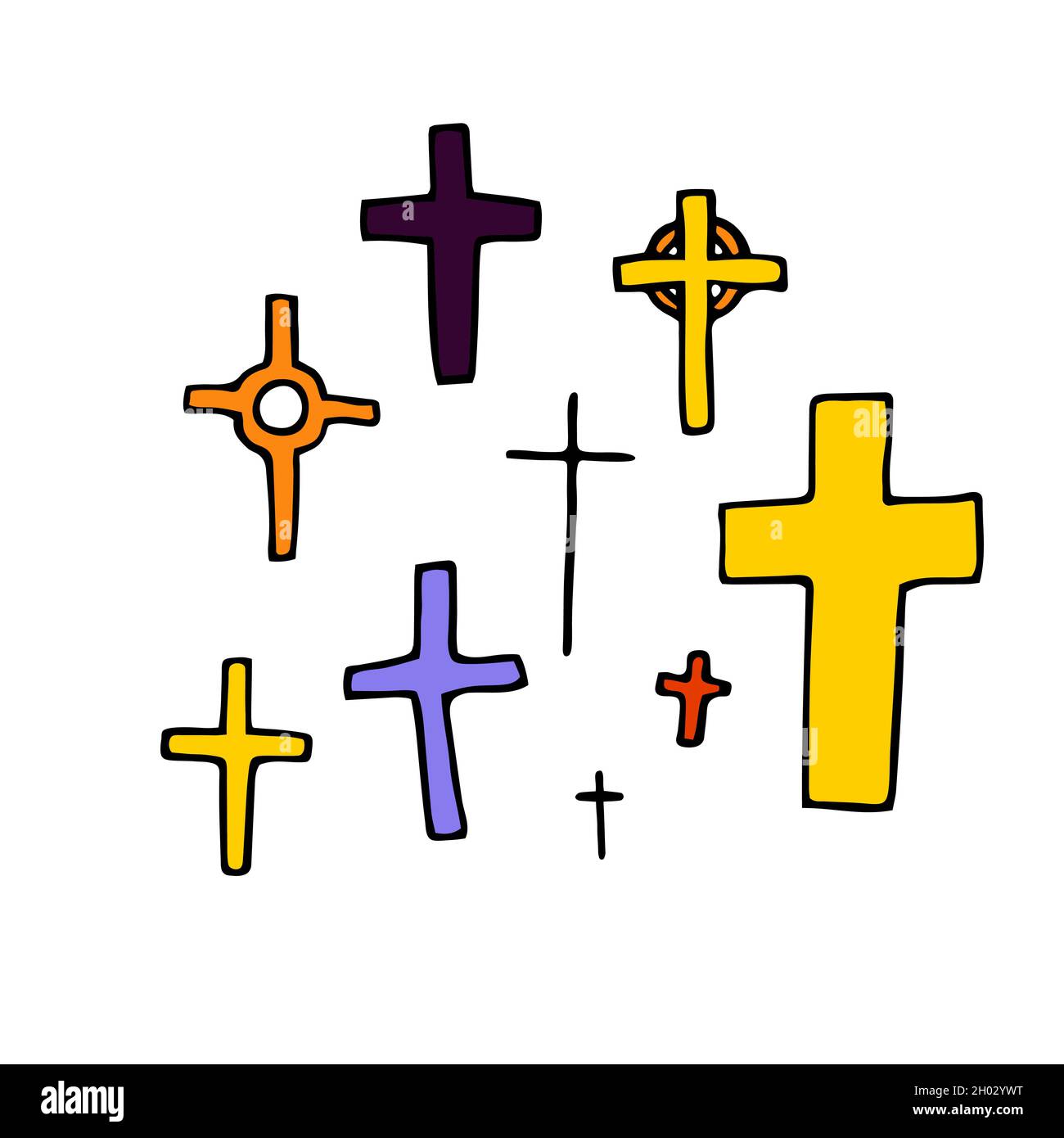 Colorful Cross Clipart