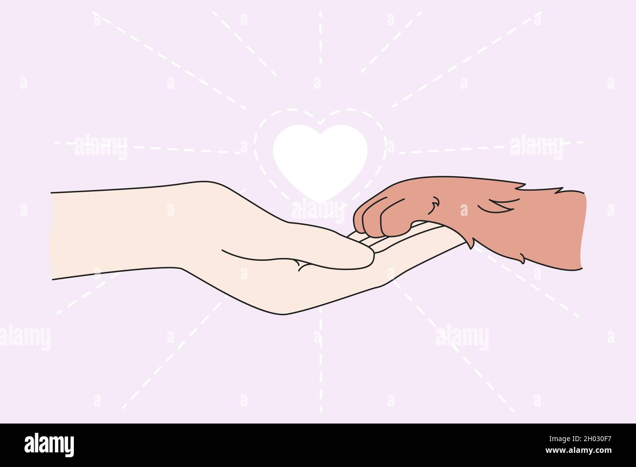 Human and animal care Stock Vector Images - Alamy