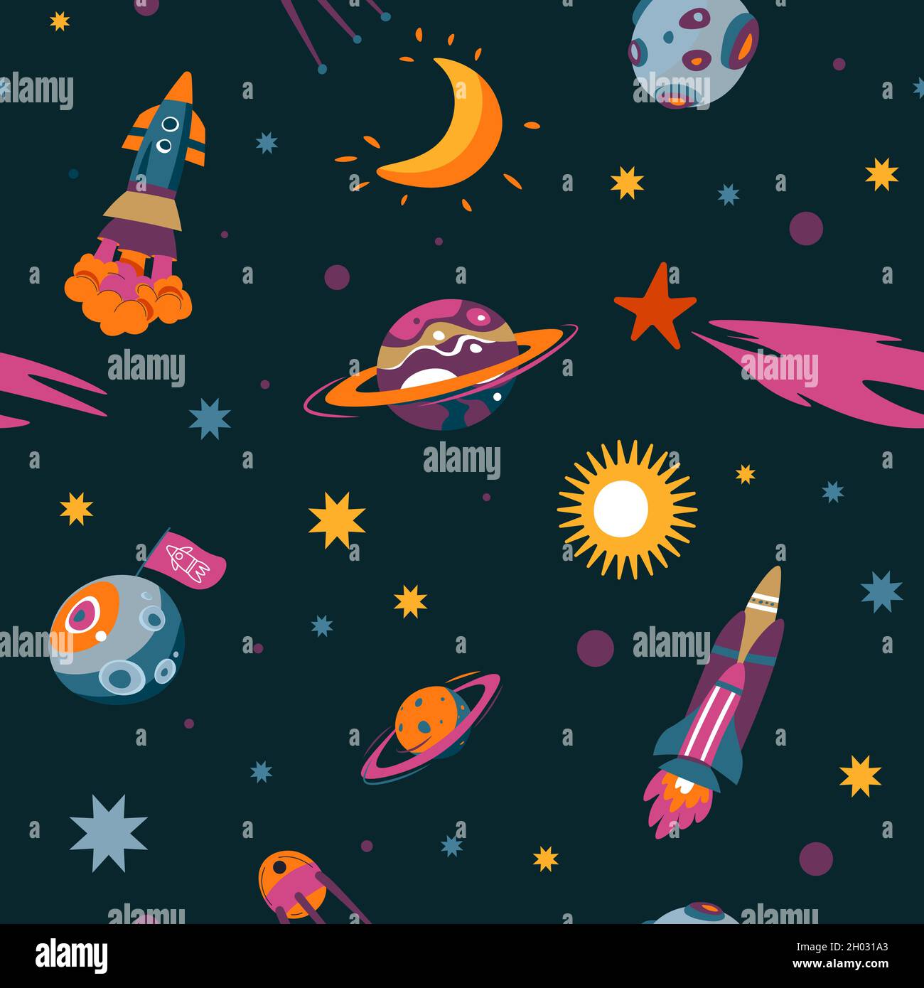 Space shuttle in outer Stock Vector Images - Alamy