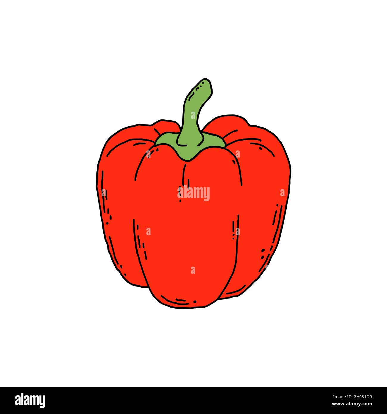 Pepper in doodle style Stock Vector Image & Art - Alamy