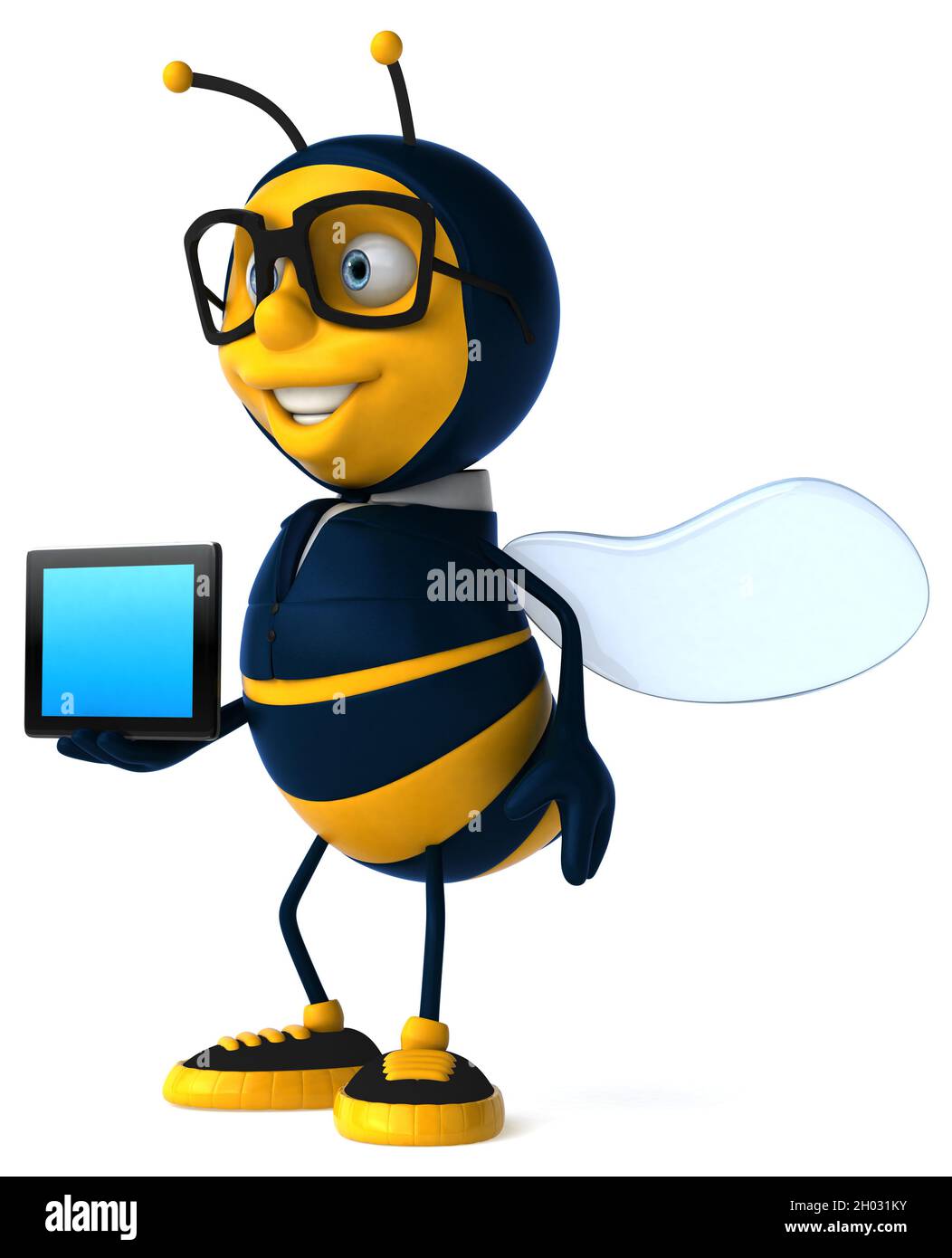 3D Illustration of a business bee Stock Photo - Alamy