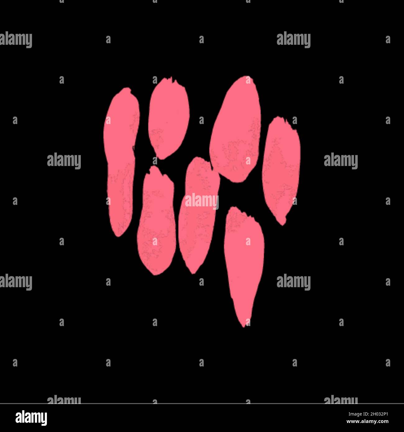 Pink brush stroke isolated on white vector Stock Vector Image & Art - Alamy