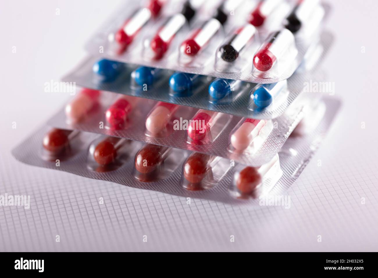 Medical capsules and drugs in blisters, many drugs, medicine Stock ...