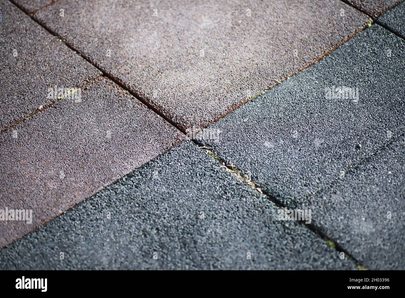 Grey paving stone, pedestrian walkway, pavement close up, the texture ...