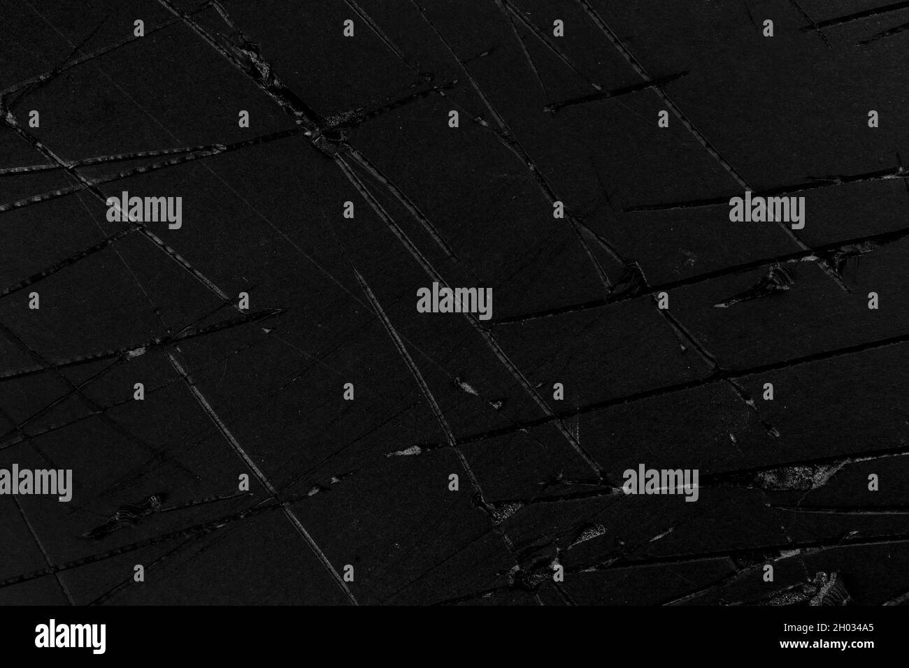 Damaged grunge scratched paper. Distressed cut cardboard texture ...