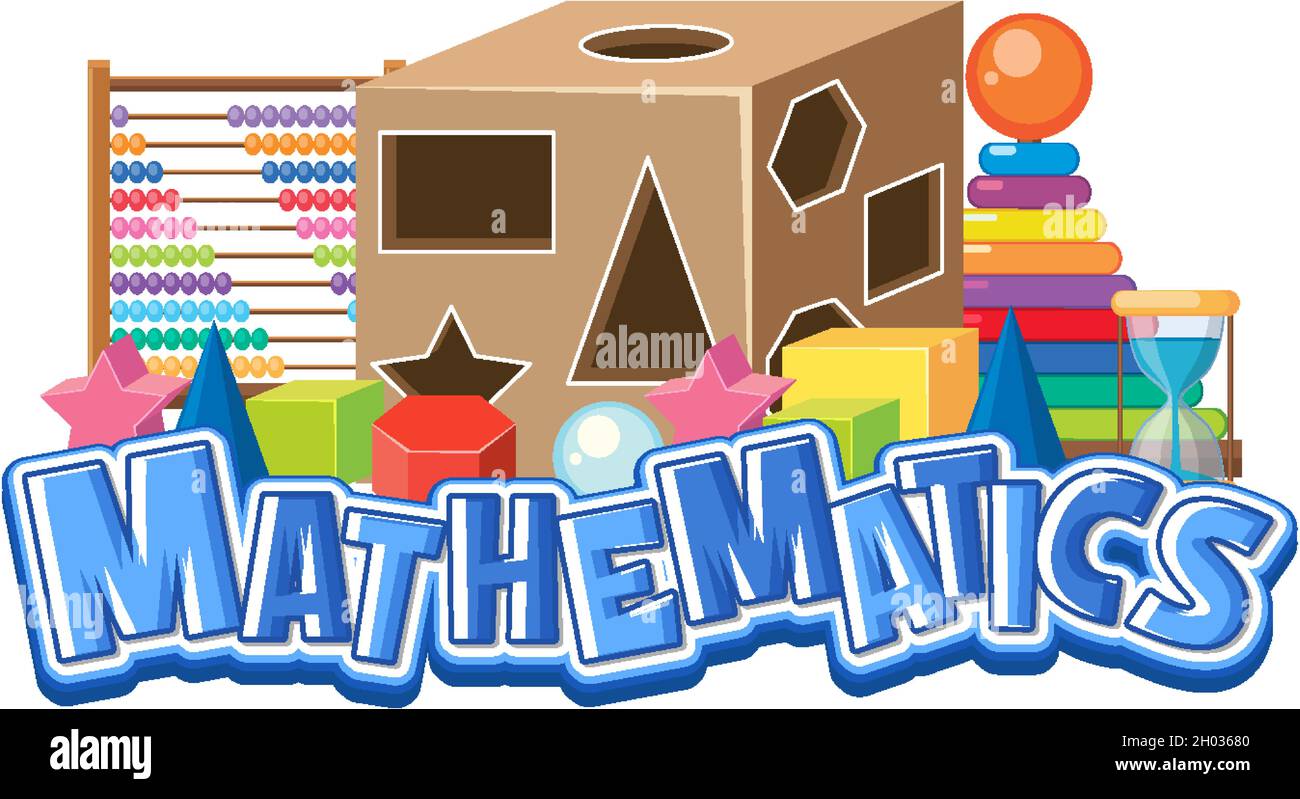 Isolated Mathematics Font Banner Illustration Stock Vector Image And Art