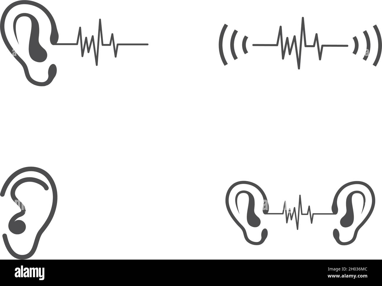 Hearing Logo Template vector Stock Vector Image & Art - Alamy