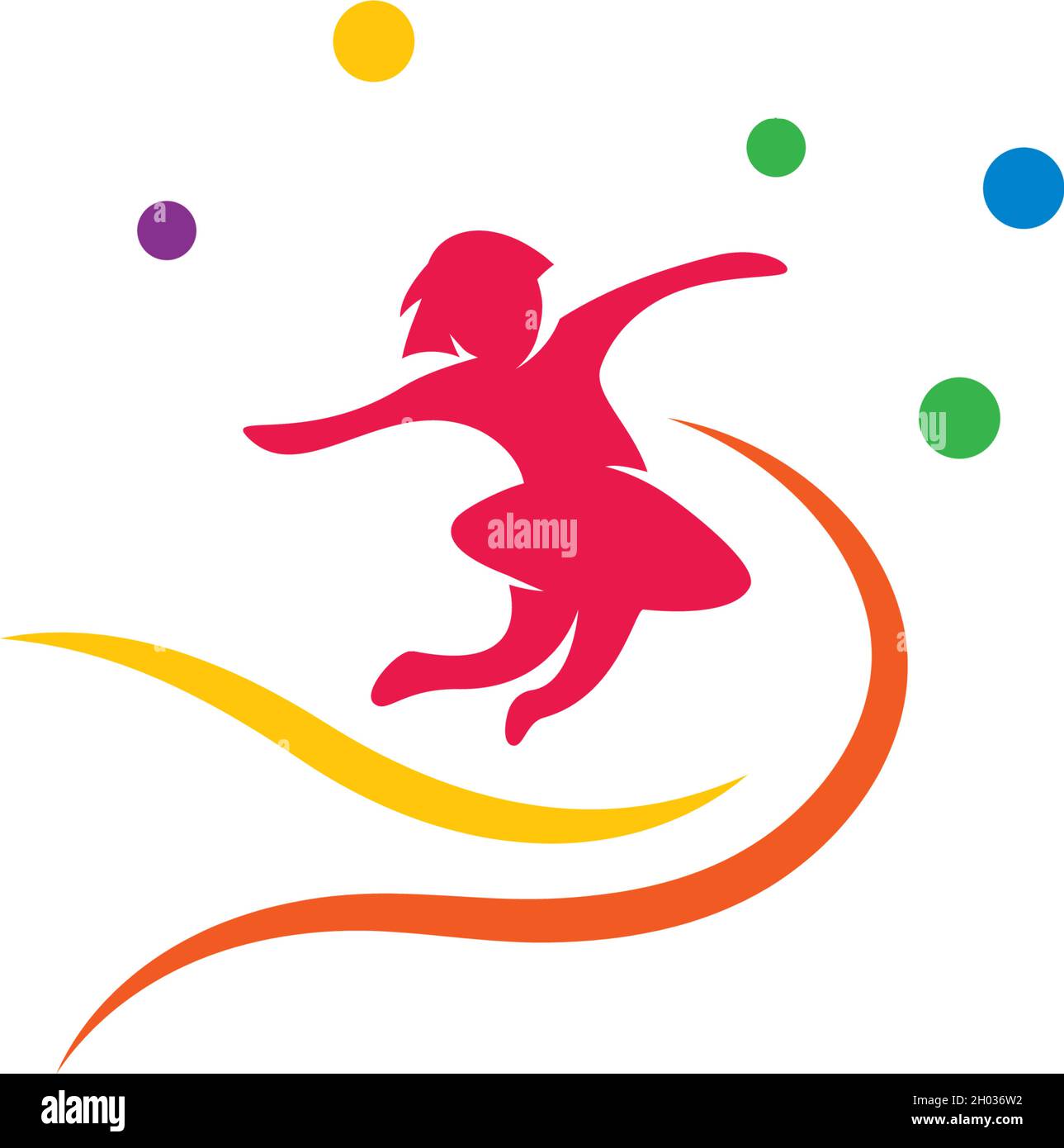 People jump concept vector design Stock Vector Image & Art - Alamy