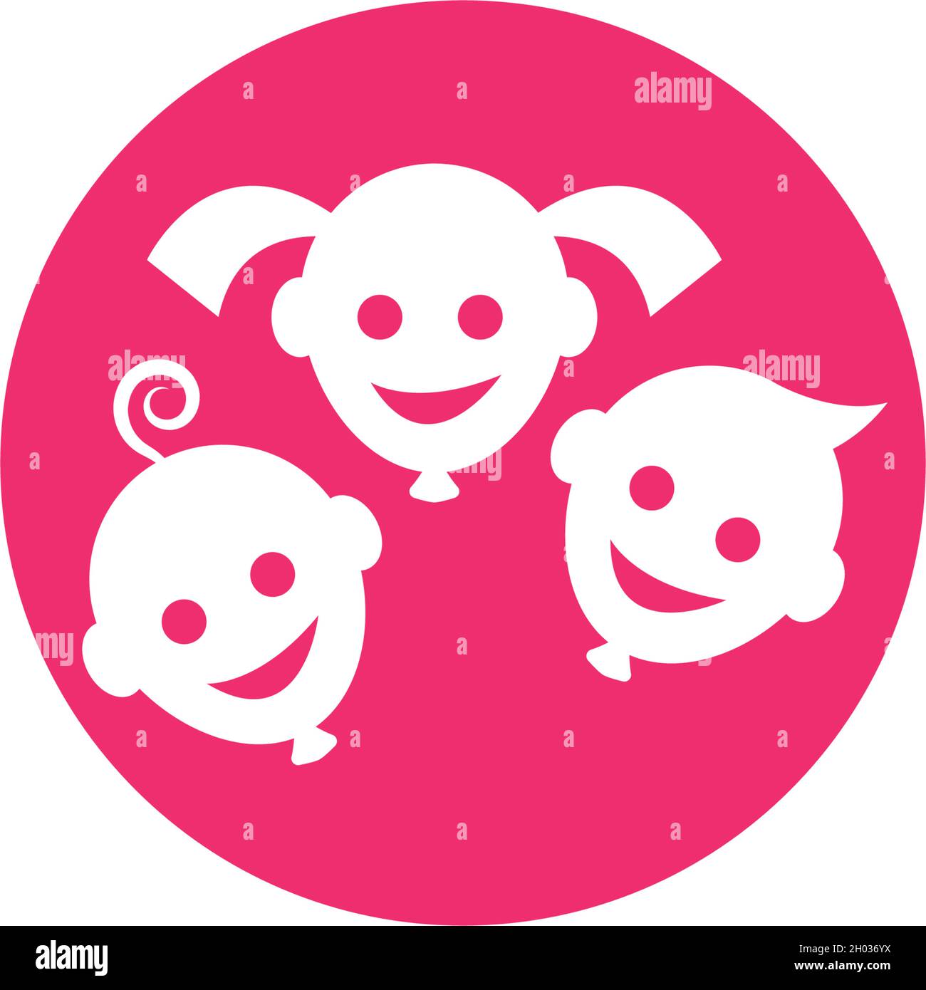 kids logo vector template Stock Vector Image & Art - Alamy
