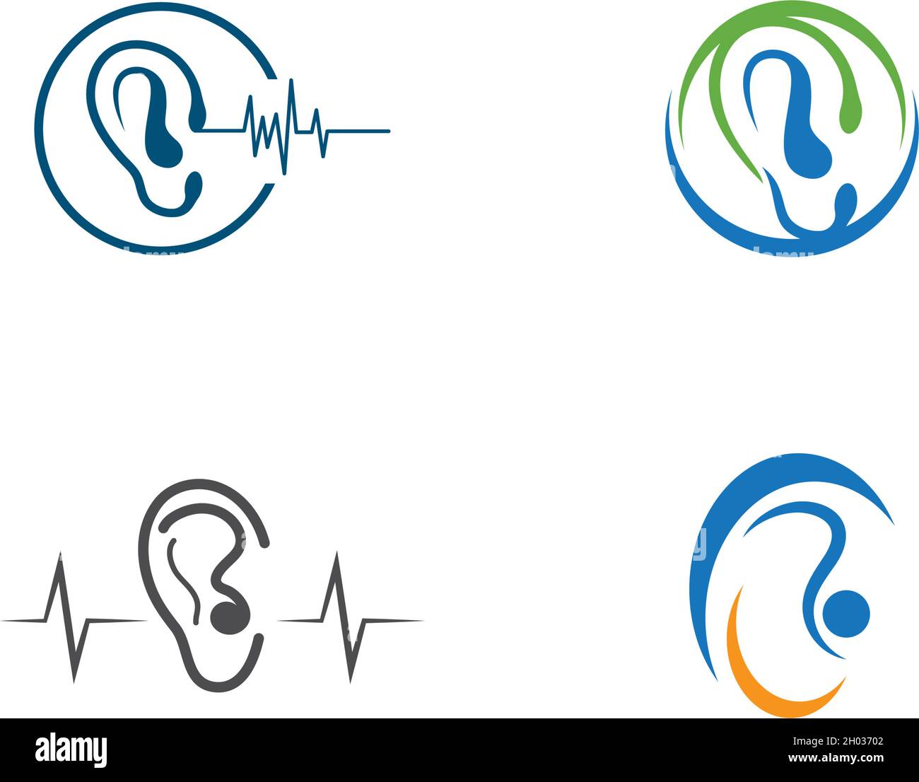 Hearing Logo Template vector Stock Vector Image & Art - Alamy