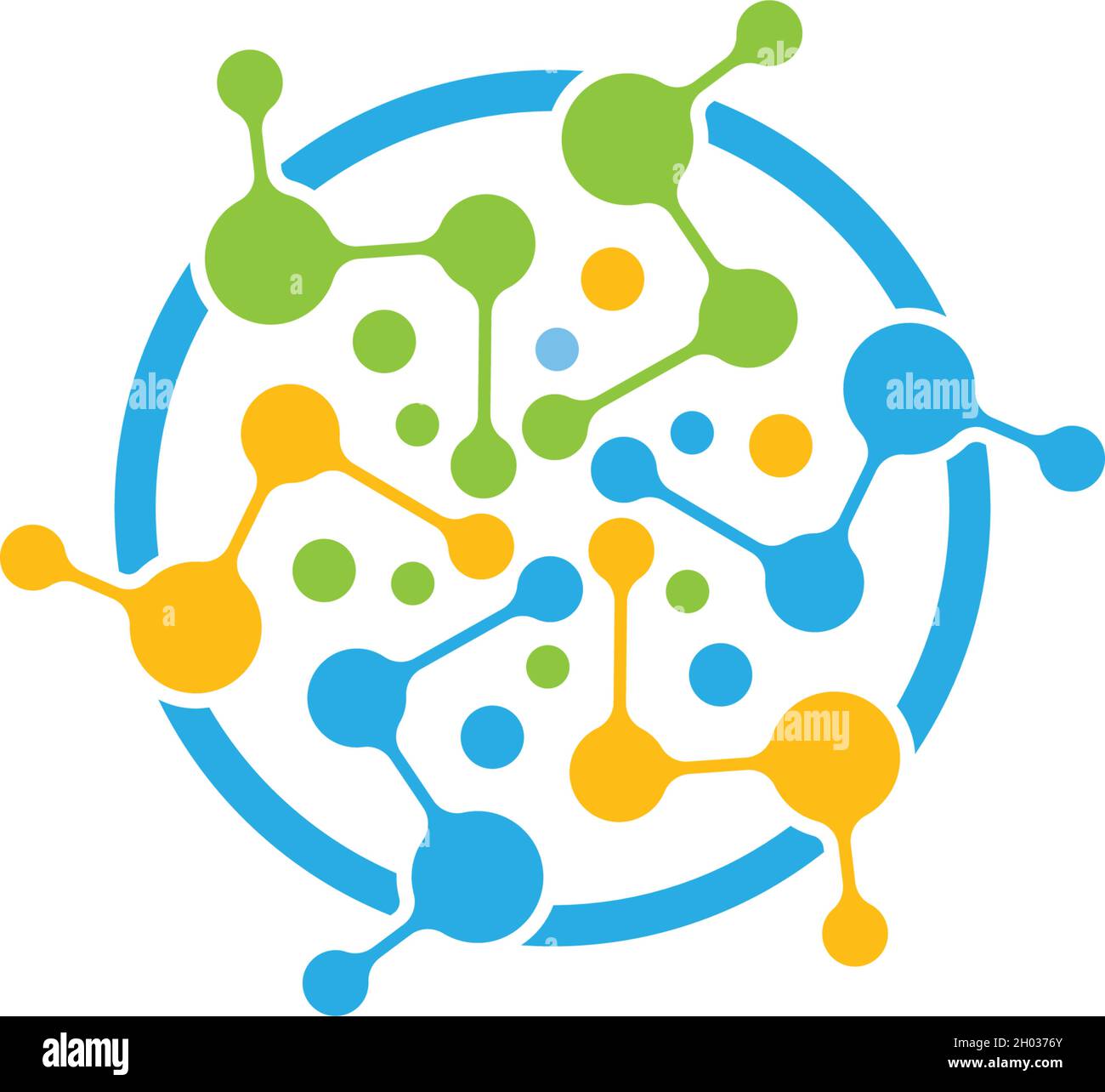 molecule logo vector icon template Stock Vector Image & Art - Alamy
