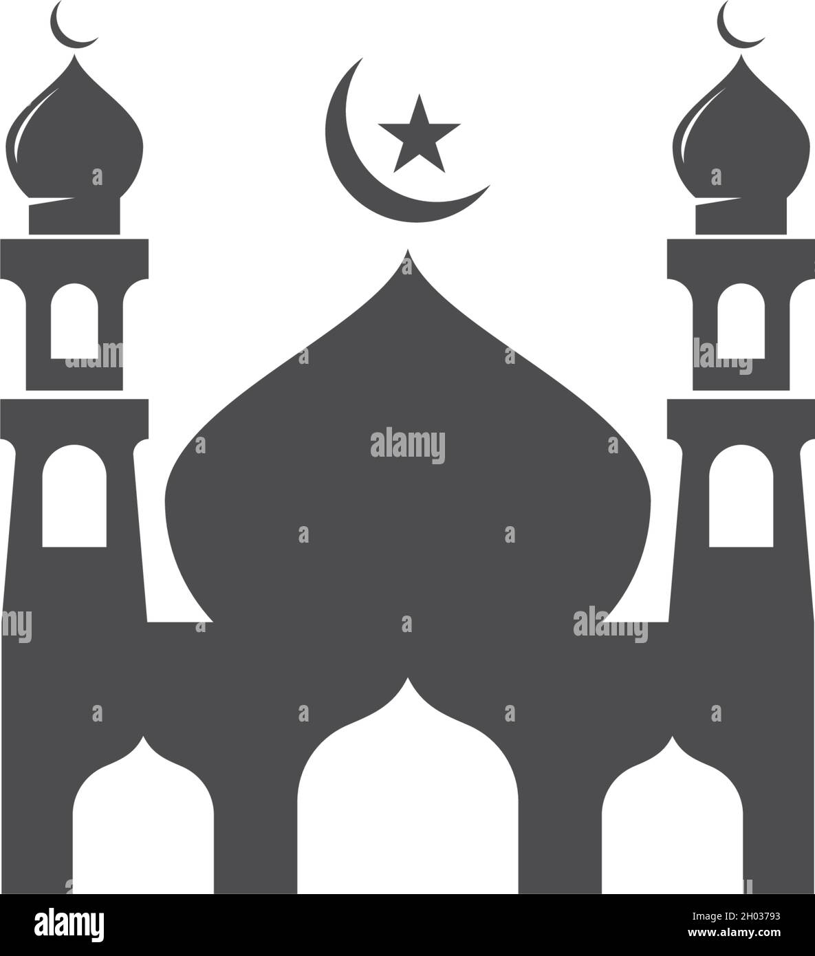 Mosque icon vector template Stock Vector Image & Art - Alamy