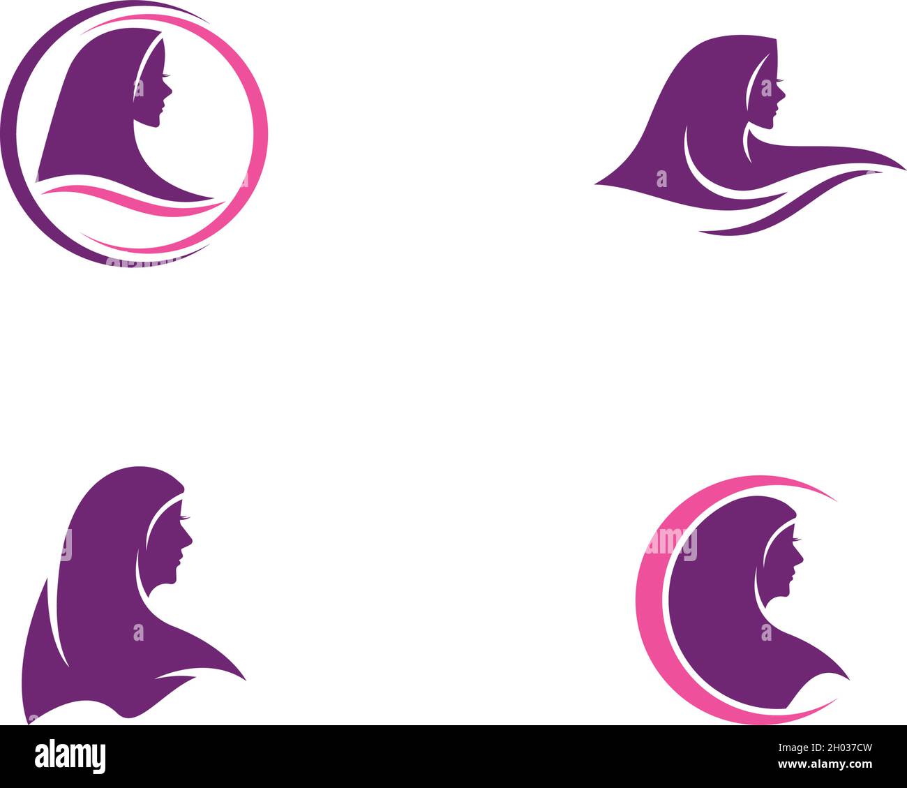 Hijab logo vector template Stock Vector Image & Art - Alamy