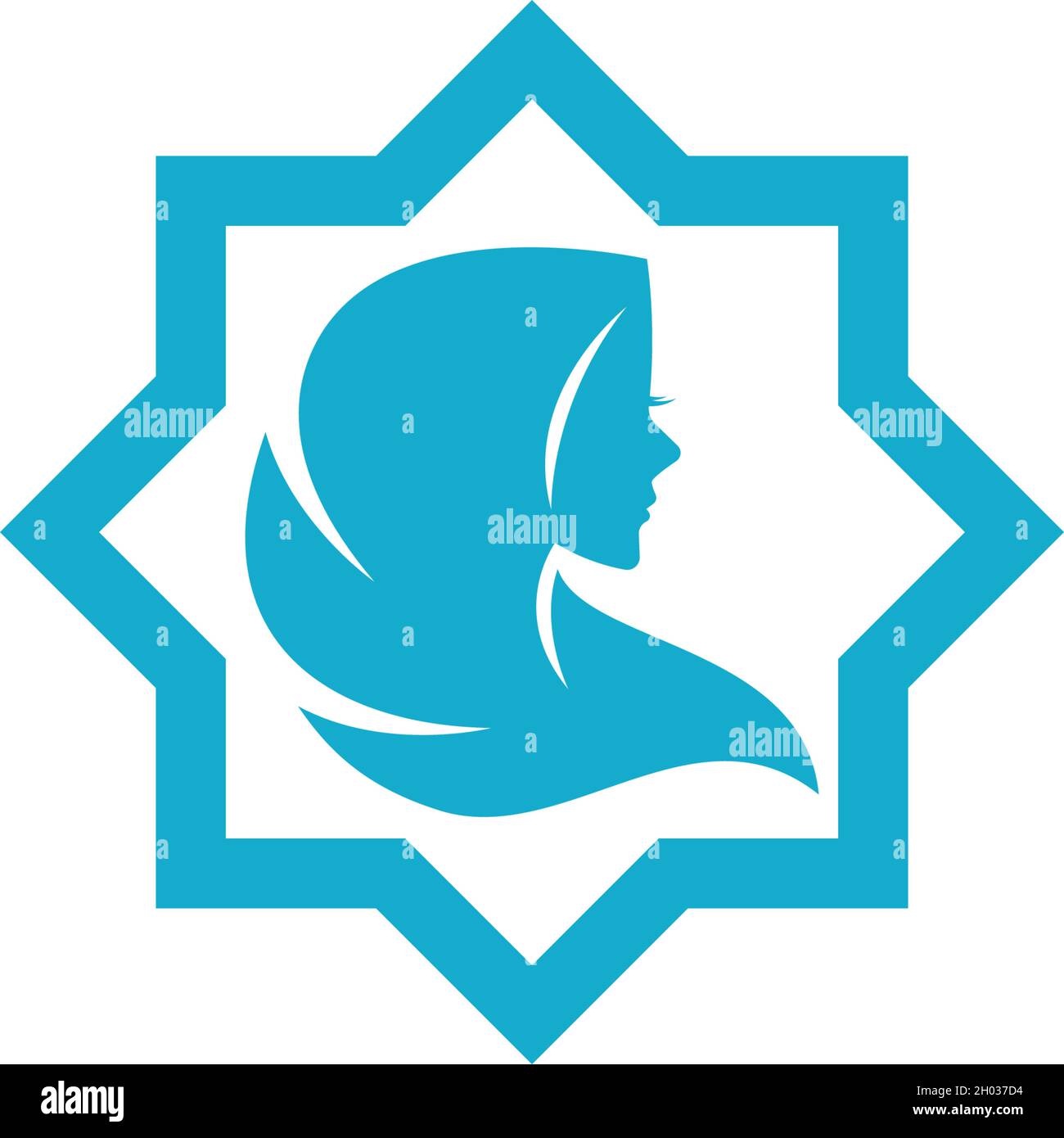 Hijab logo vector template Stock Vector Image & Art - Alamy