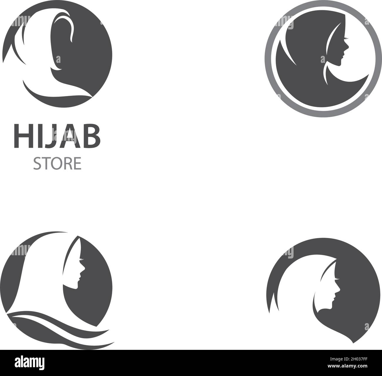 Hijab logo vector template Stock Vector Image & Art - Alamy