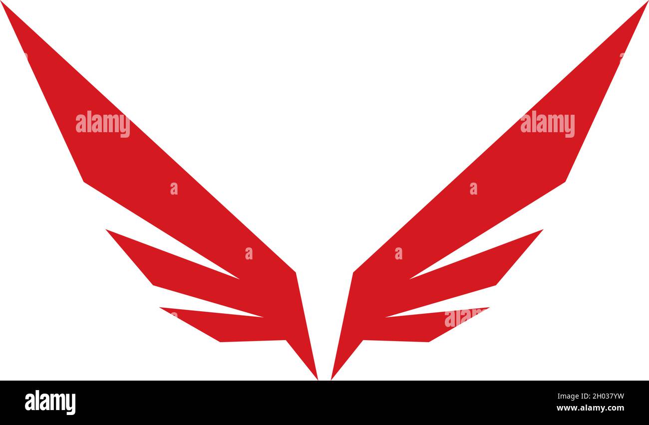 Falcon Wing Logo Template vector Stock Vector Image & Art - Alamy