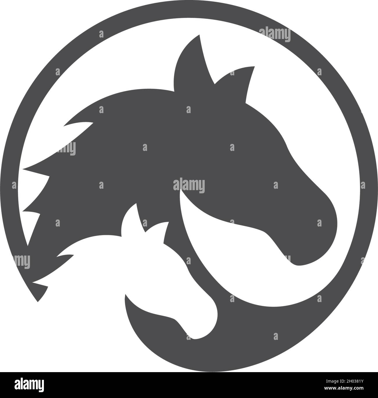 Horse Logo Template Vector Stock Vector Image & Art - Alamy
