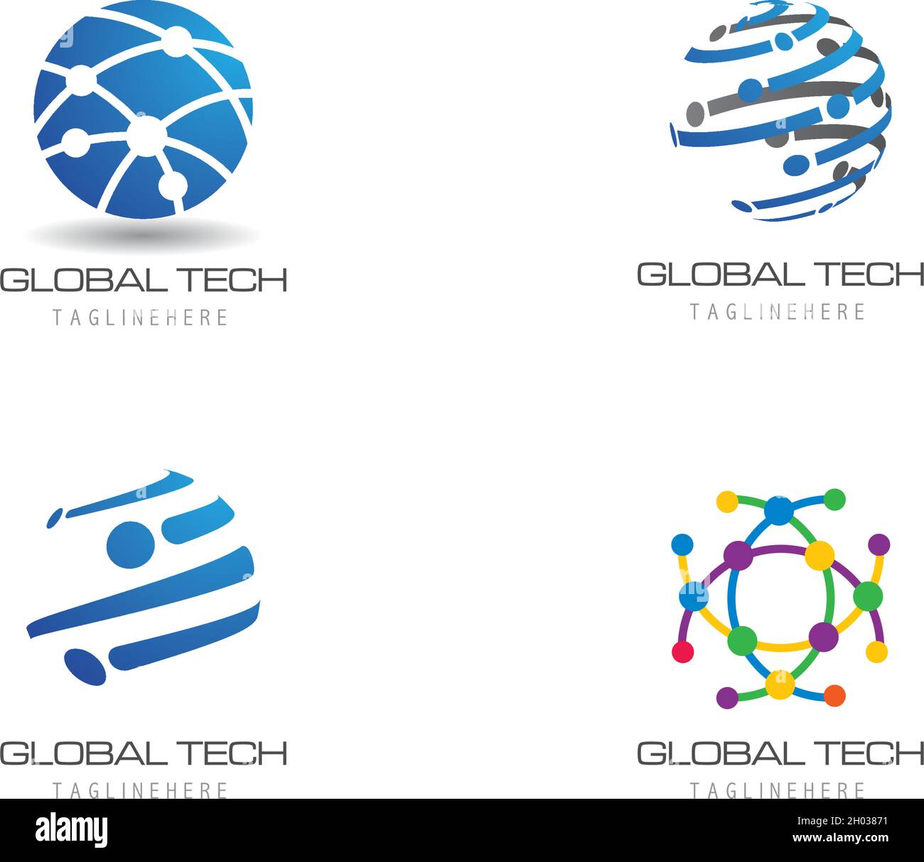 Global tech logo vector template Stock Vector Image & Art - Alamy