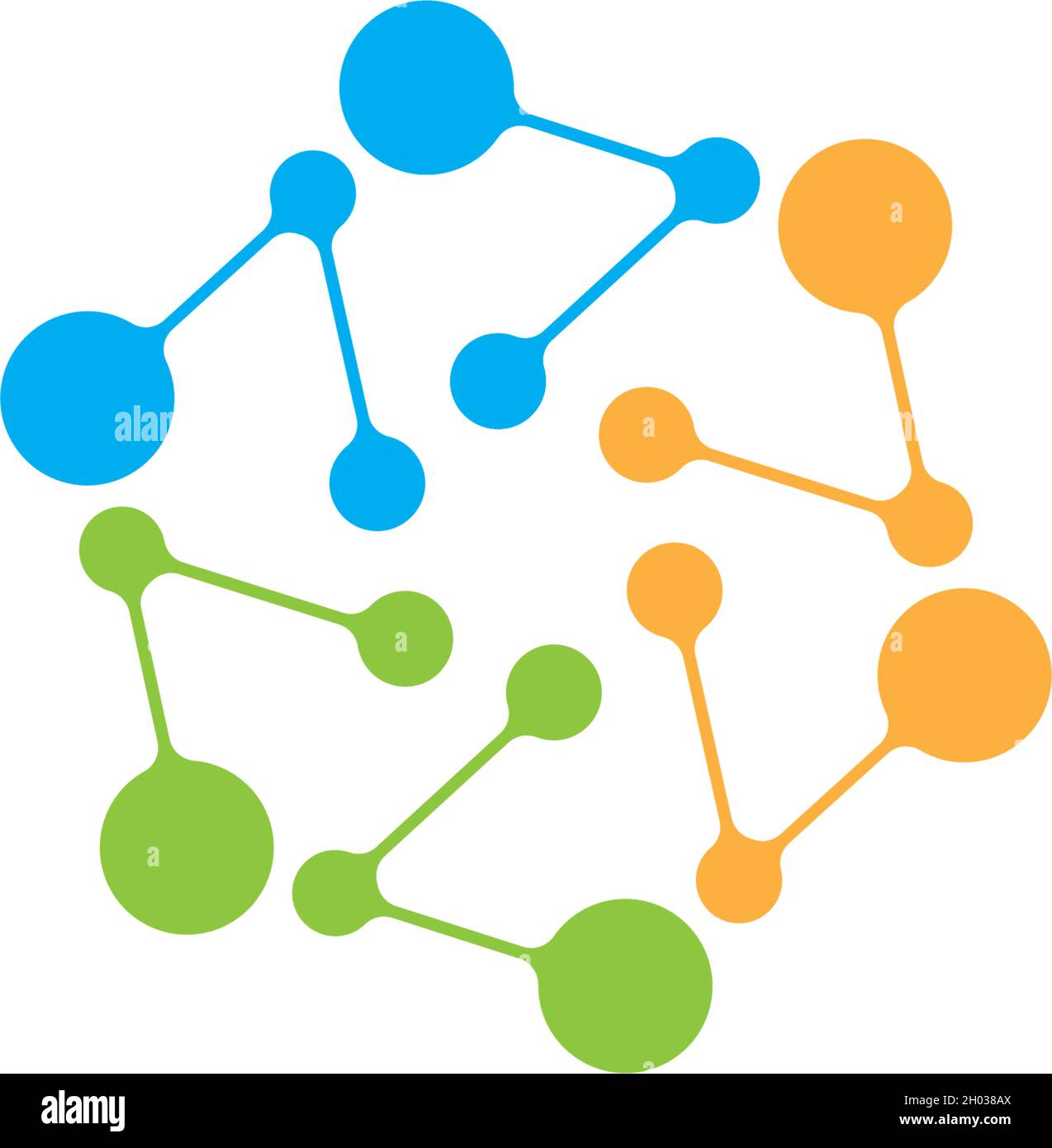 molecule logo vector icon template Stock Vector Image & Art - Alamy