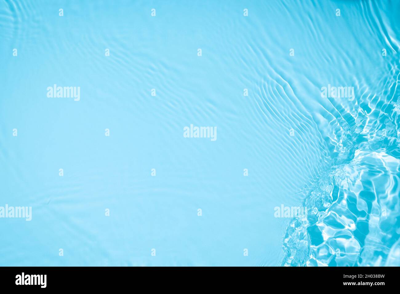 transparent blue colored clear calm water surface texture Stock Photo ...