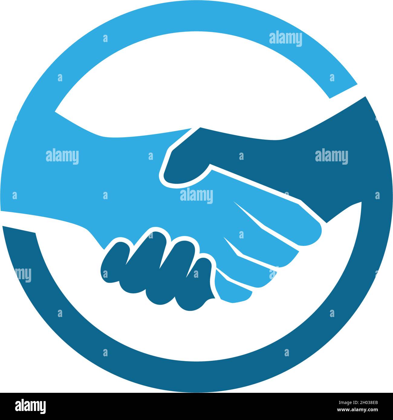 Hand Shake logo template Stock Vector Image & Art - Alamy