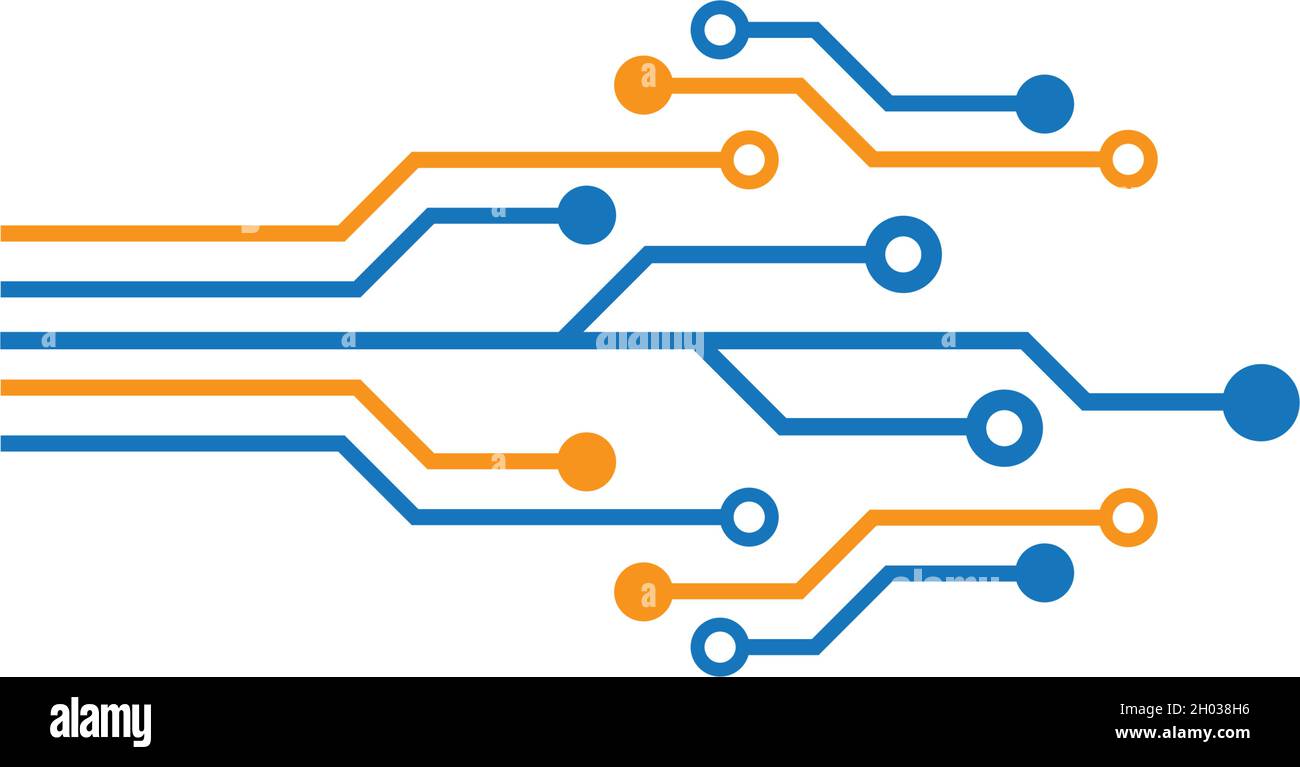 circuit technology logo vector template Stock Vector Image & Art - Alamy