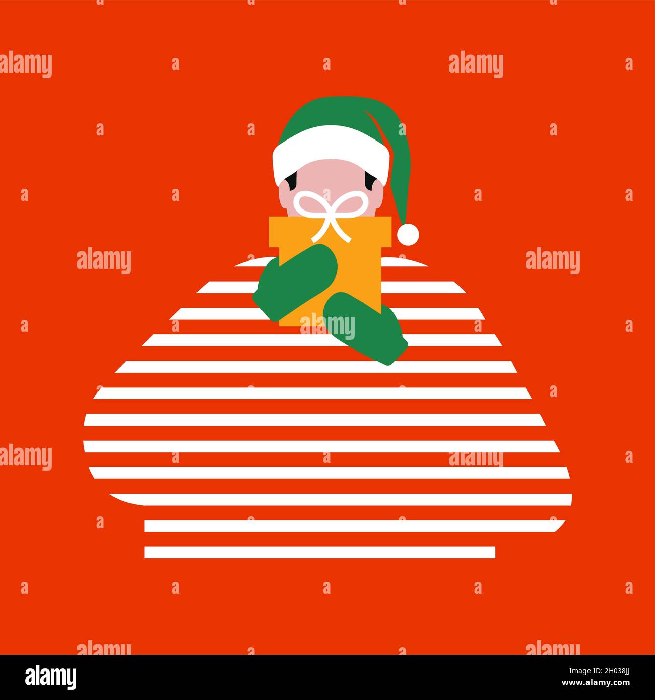 Man gift box open Stock Vector Images - Alamy