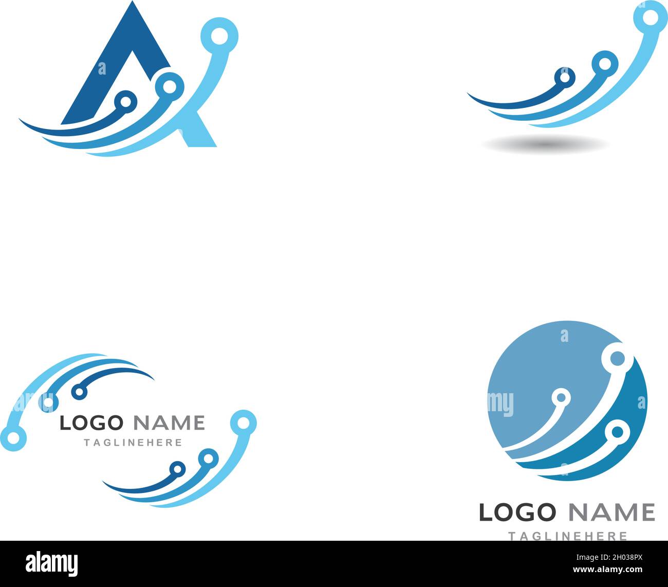 circuit technology logo vector template Stock Vector Image & Art - Alamy