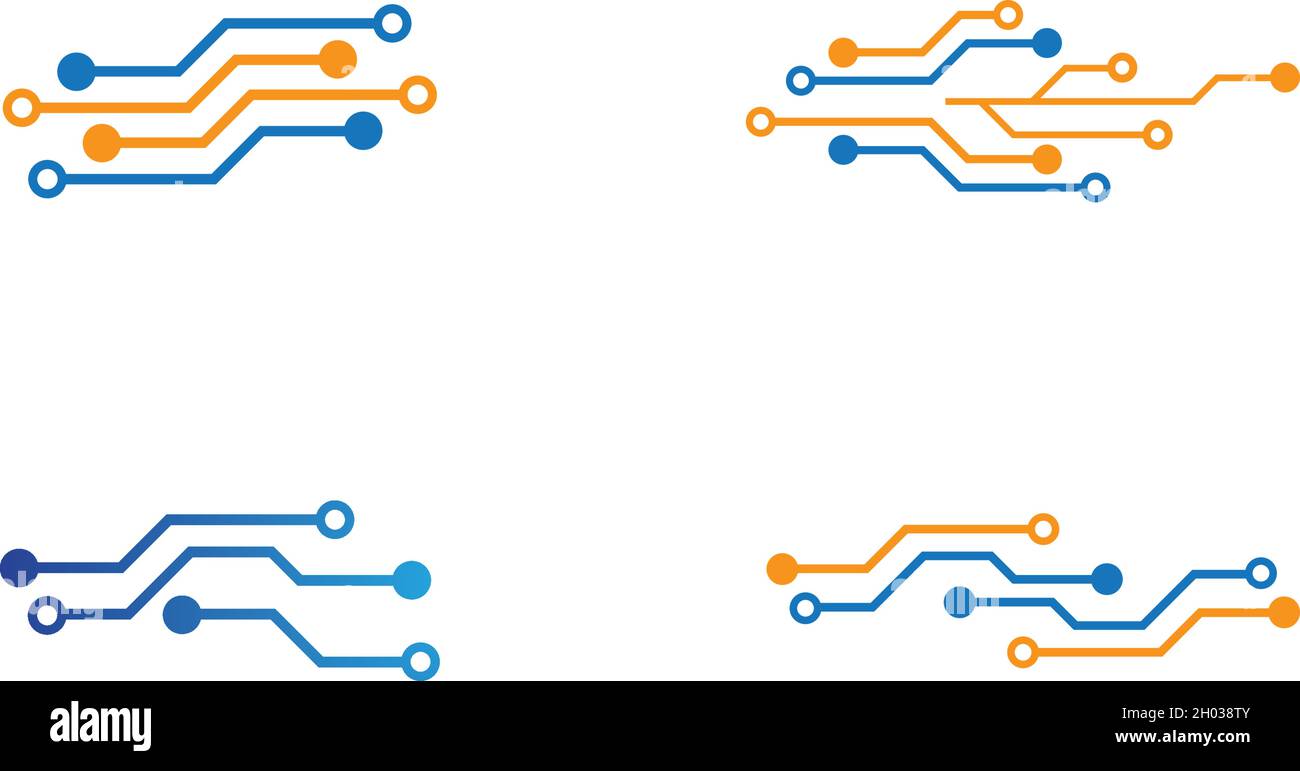 circuit technology logo vector template Stock Vector Image & Art - Alamy