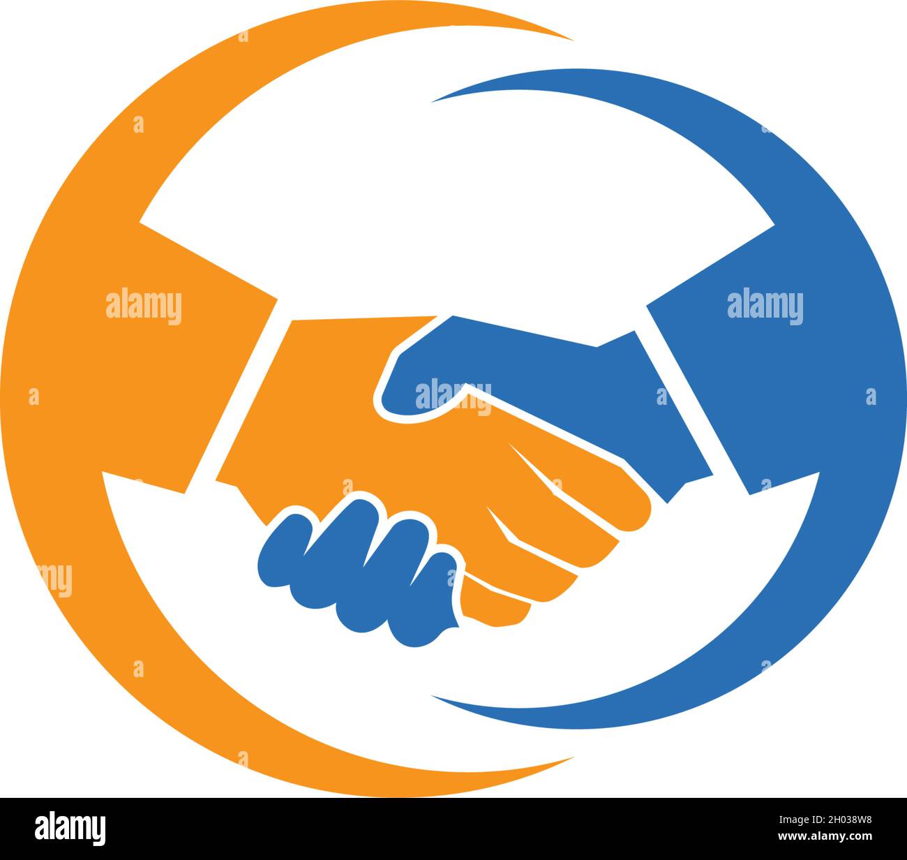 Hand Shake logo template Stock Vector Image & Art - Alamy