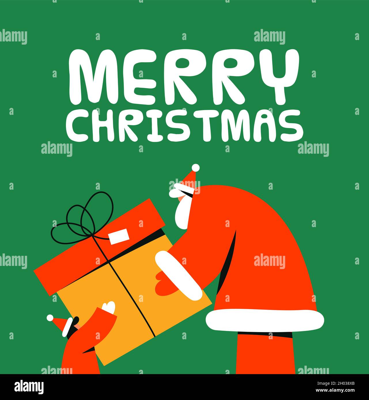 Traditional snow scene in Stock Vector Images - Alamy