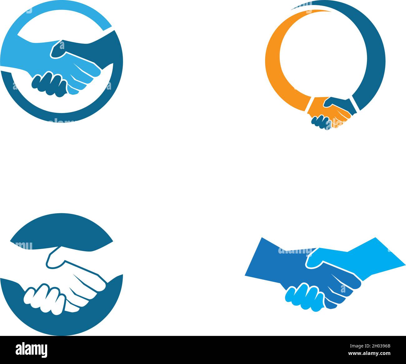Hand Shake logo template Stock Vector Image & Art - Alamy