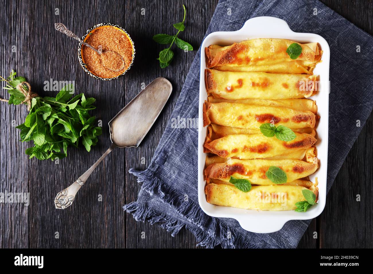 blintz, rolled filled with sweetened cottage cheese pancakes or crepes ...