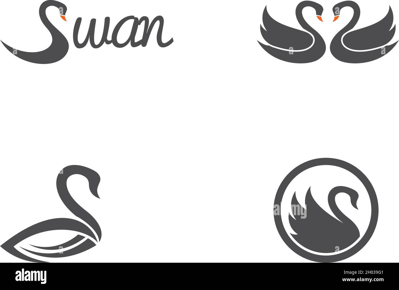 Swan logo Template vector illustration design Stock Vector Image & Art ...
