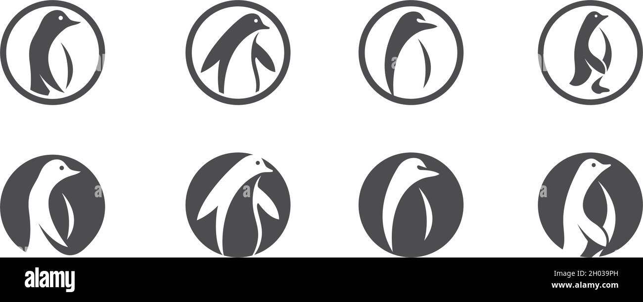 Penguin logo vector hi-res stock photography and images - Alamy