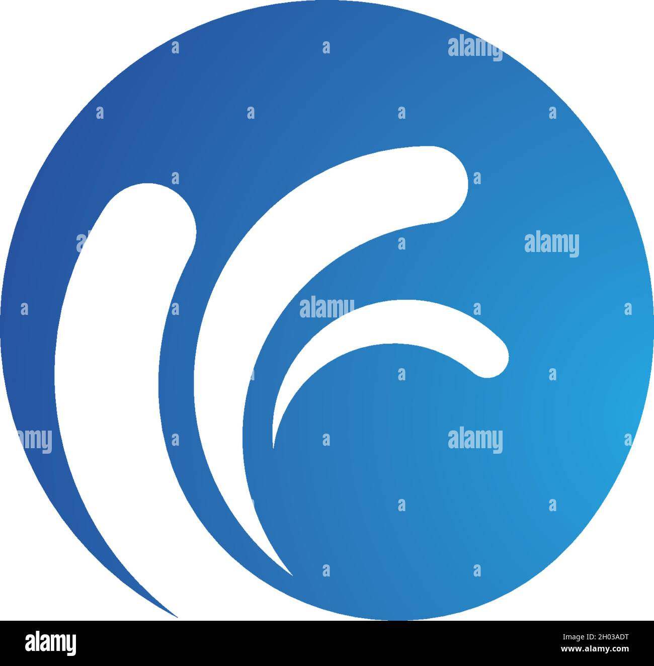 Water Wave symbol and icon Logo Template vector Stock Vector Image ...