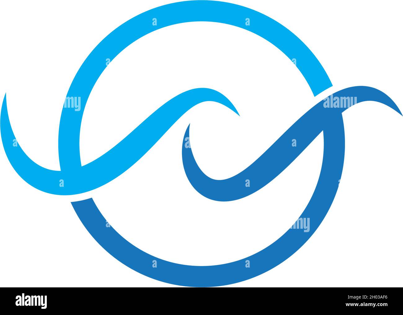 Water Wave symbol and icon Logo Template vector Stock Vector Image ...