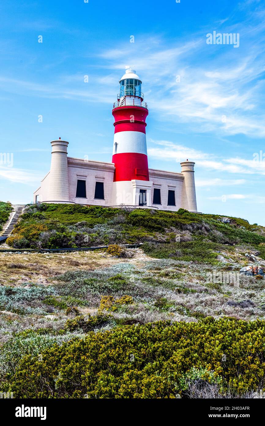 Lighthouse of Cape Agulhas, Western Cape, South Africa Stock Photo - Alamy