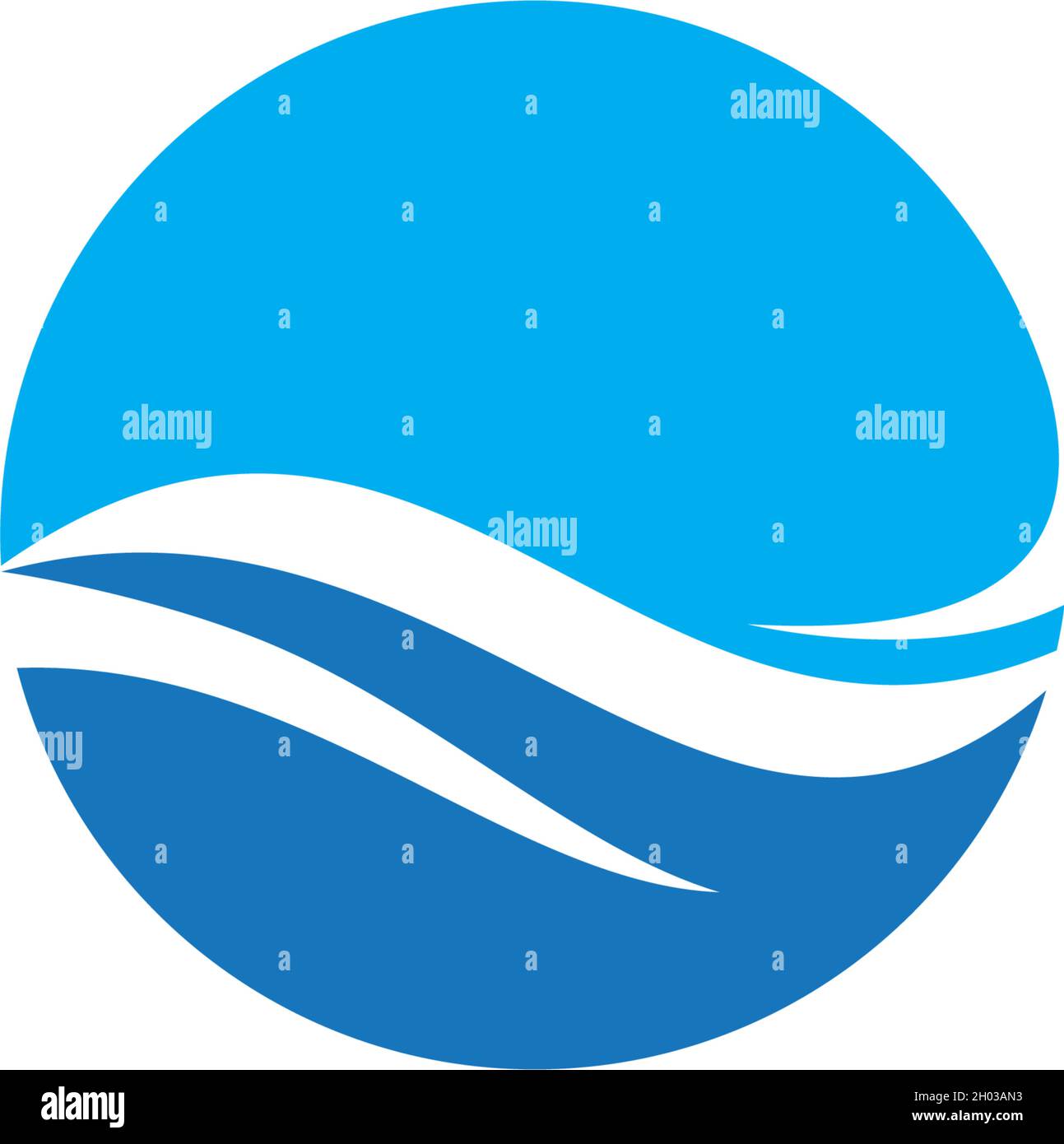 Water Wave symbol and icon Logo Template vector Stock Vector Image ...