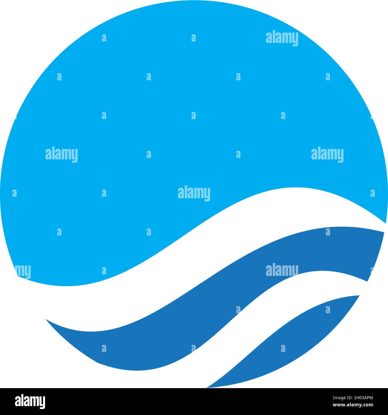 Water Wave symbol and icon Logo Template vector Stock Vector Image ...