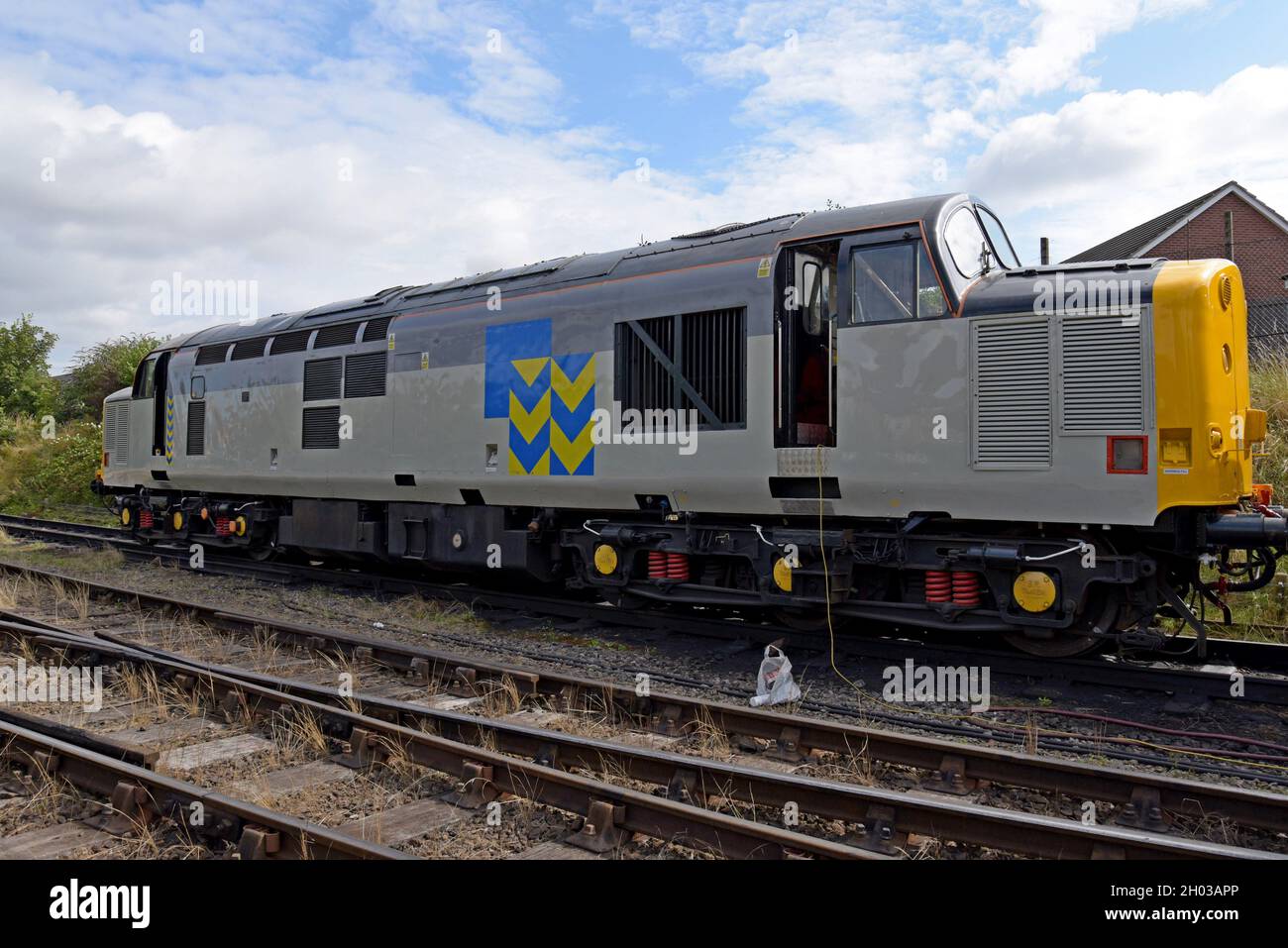 Class 37 diesel loco 37714 at the Great Central Heritage railway ...