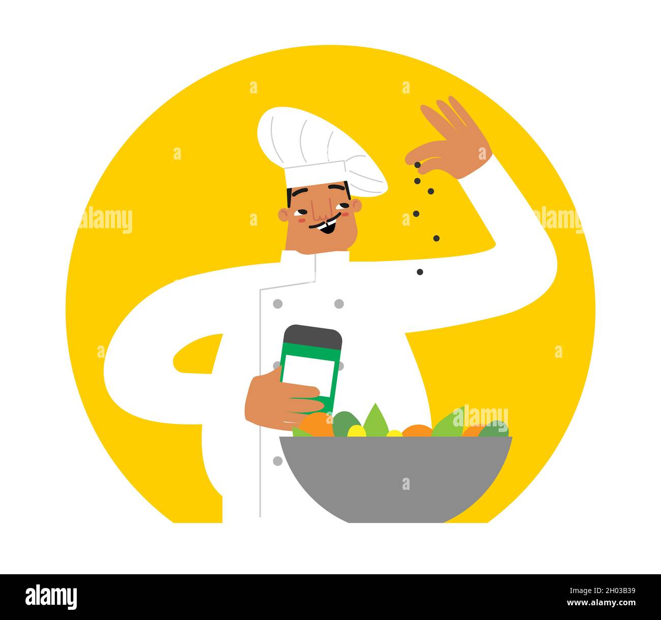 Vector isolated concept with portrait of adult Caucasian professional ...