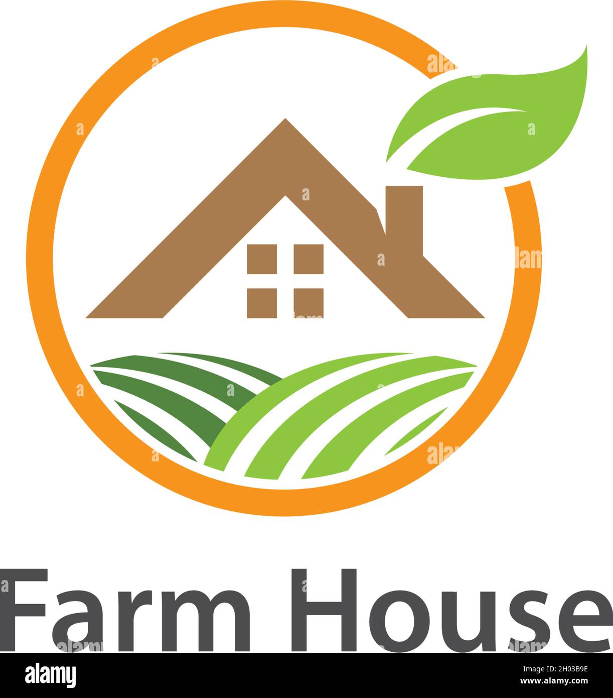 Farm house logo vector icon template Stock Vector Image & Art - Alamy