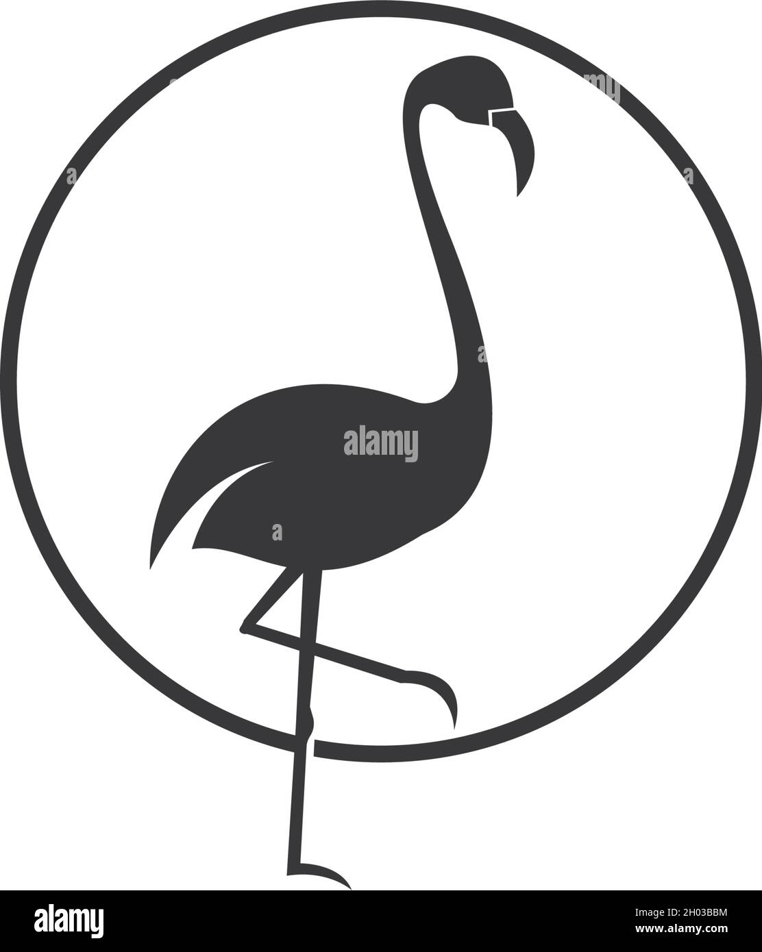 Flamingo logo ilustration vector template Stock Vector Image & Art - Alamy