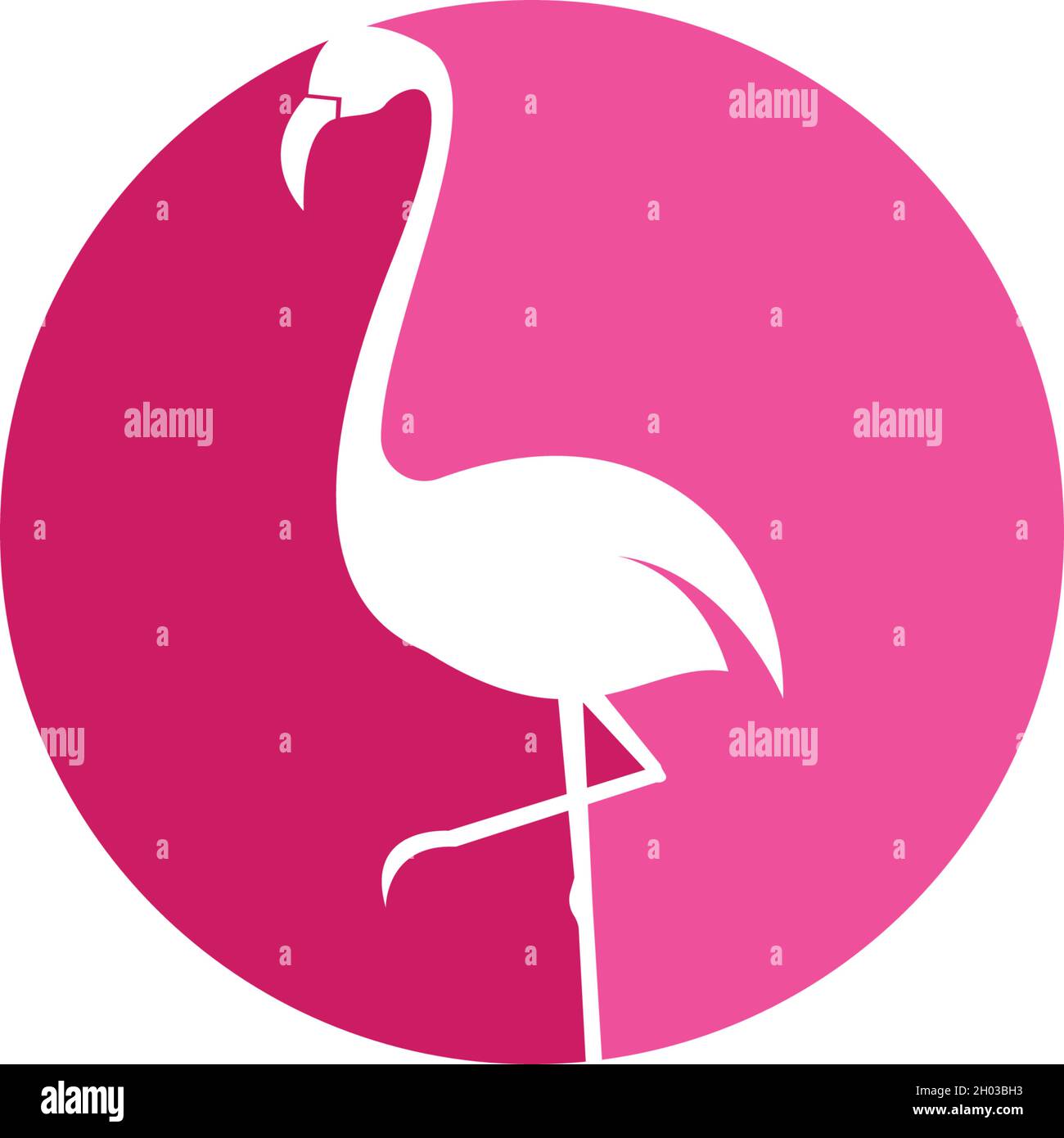 Flamingo logo ilustration vector template Stock Vector Image & Art - Alamy