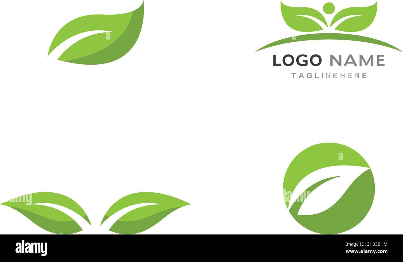Green leaf logo ecology nature element vector Stock Vector Image & Art ...