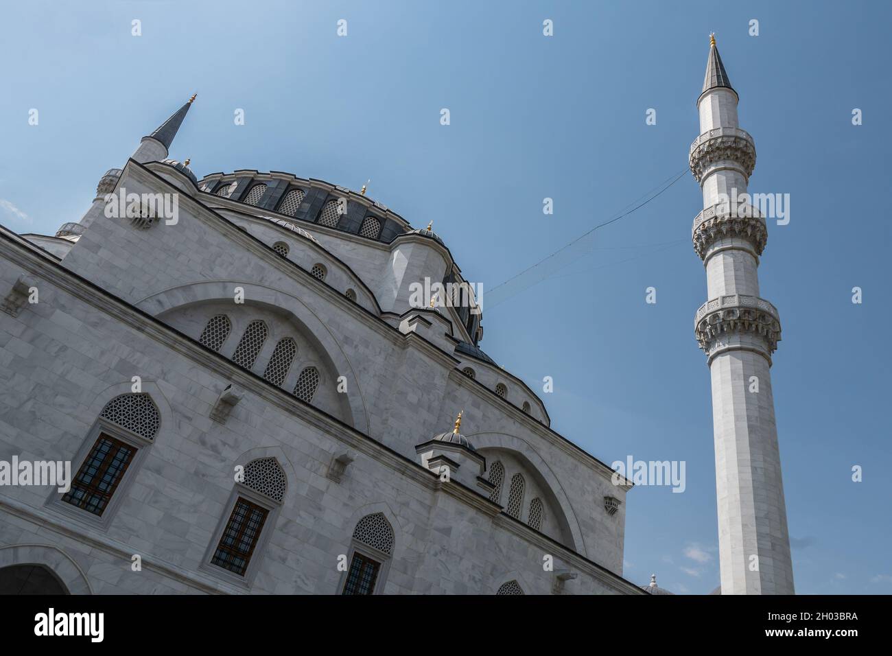 Ankara Melike Hatun Mosque Breathtaking Picturesque View on a Blue Sky ...
