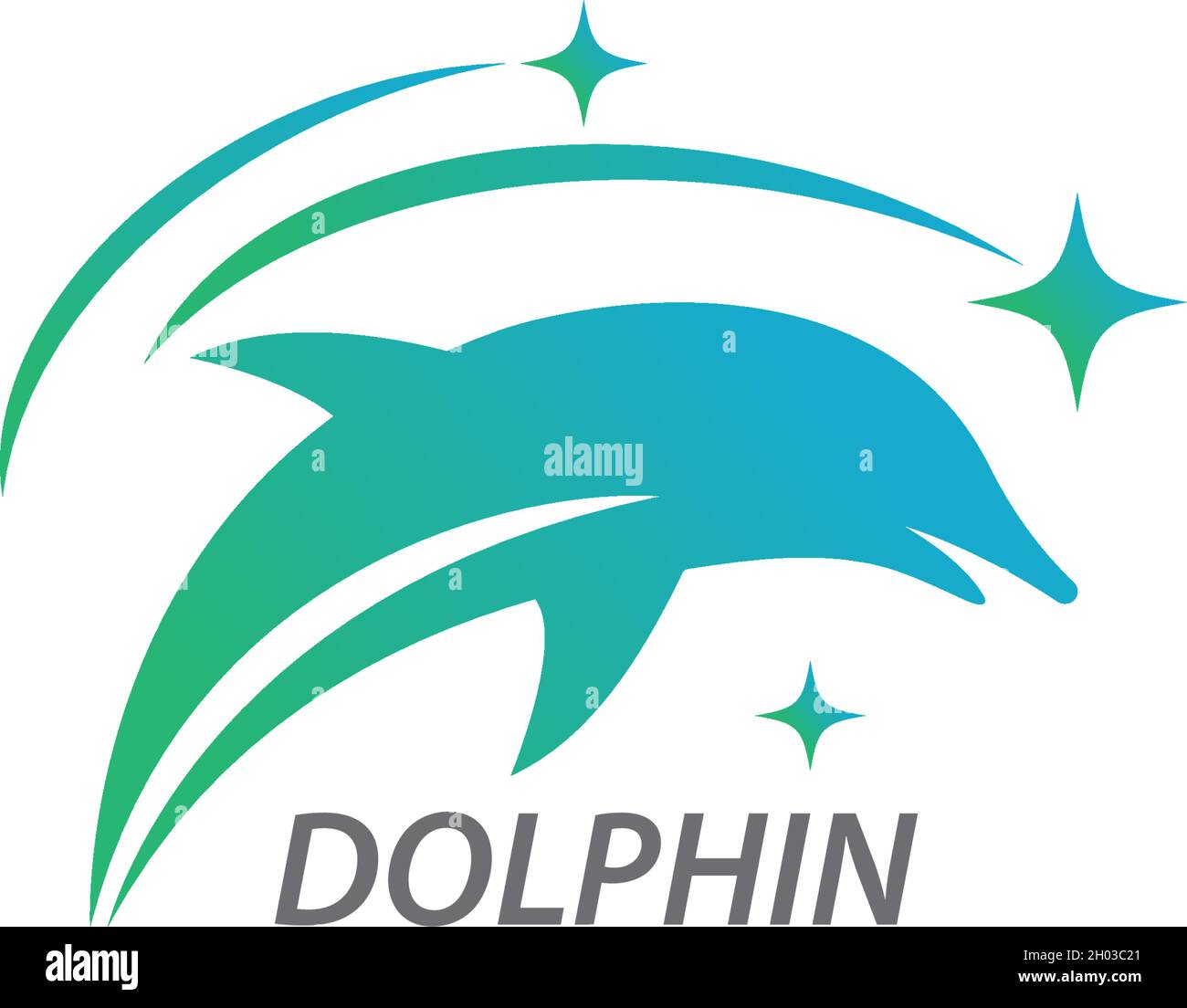 Dolphin logo icon vector template Stock Vector Image & Art - Alamy