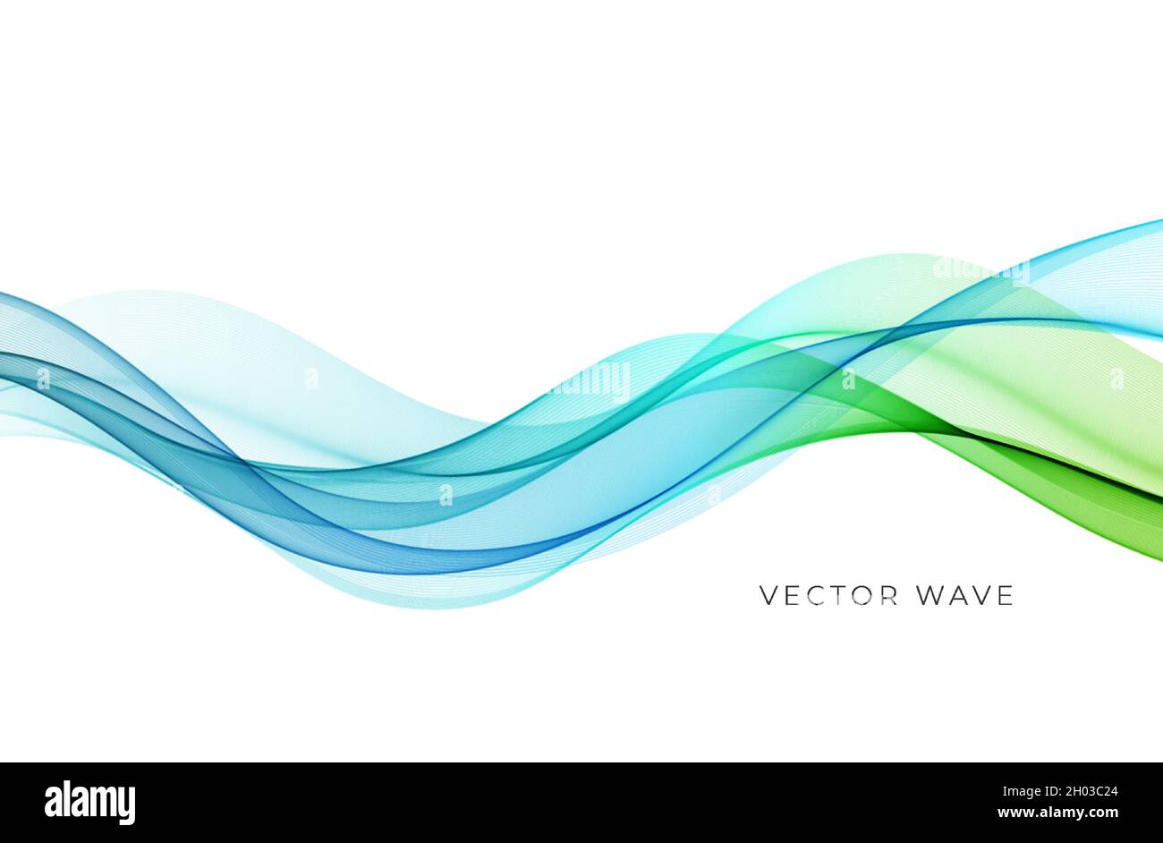 Vector abstract colorful flowing wave lines isolated on white ...