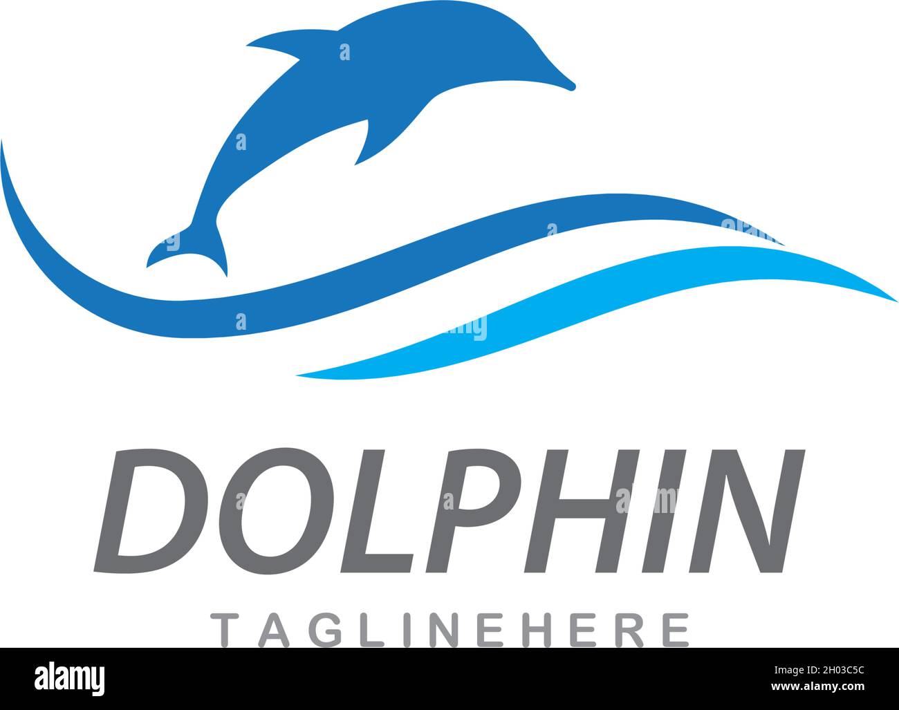 Dolphin logo icon vector template Stock Vector Image & Art - Alamy